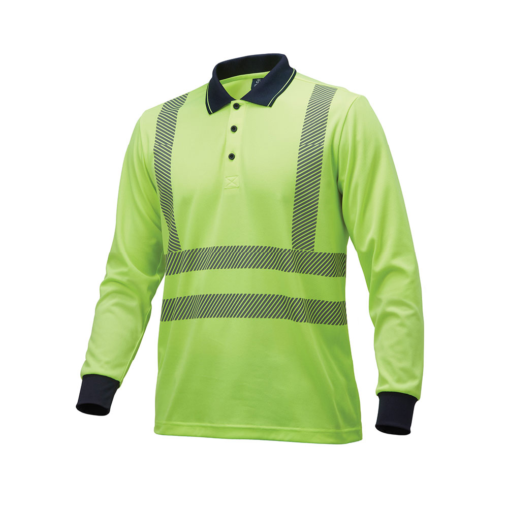 채움몰 - 지벤 카라 긴팔 안전티셔츠 [ZB-T2135]